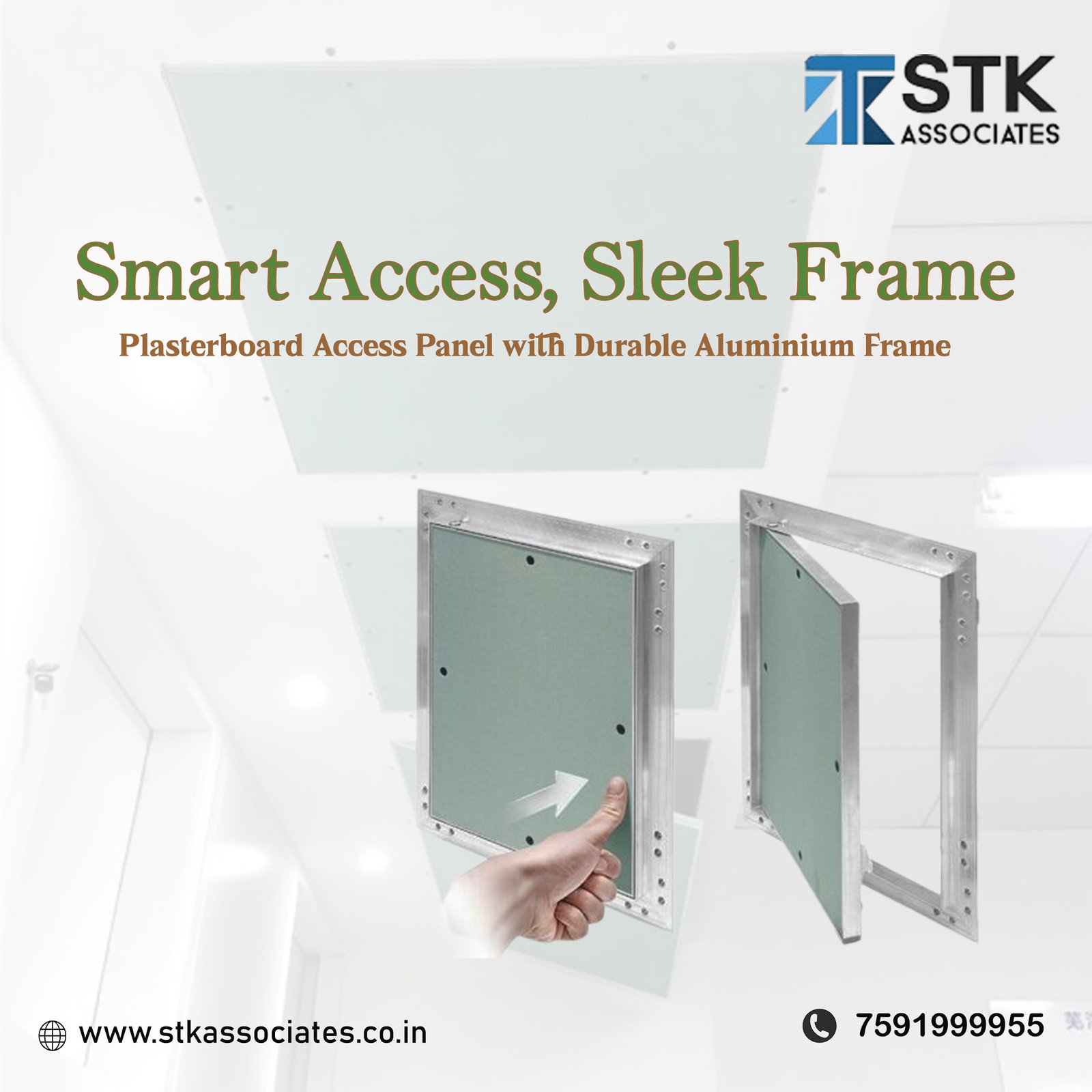 Knauf access panel - Interior Design Material Showroom in Kerala